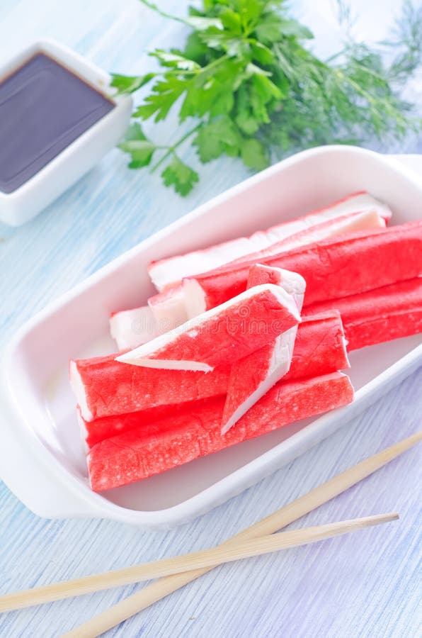 Crab sticks stock image. Image of japan, food, dinner - 35063331
