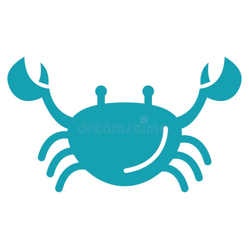 Crab. Vector Illustration Decorative Design Stock Vector - Illustration ...