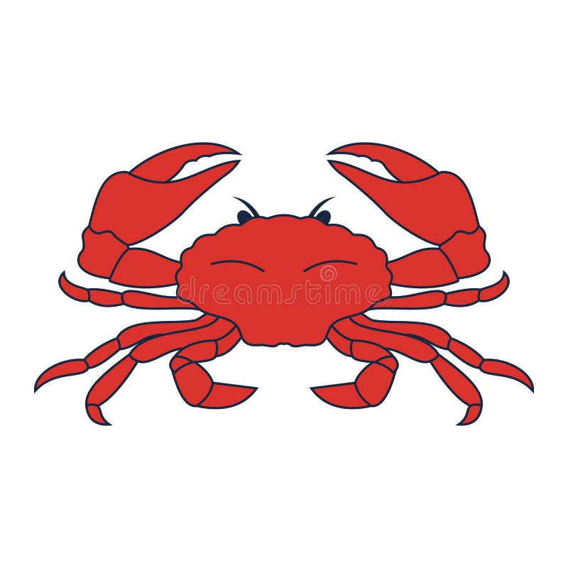 Crab Vector Illustration Design Icon Stock Vector - Illustration of ...