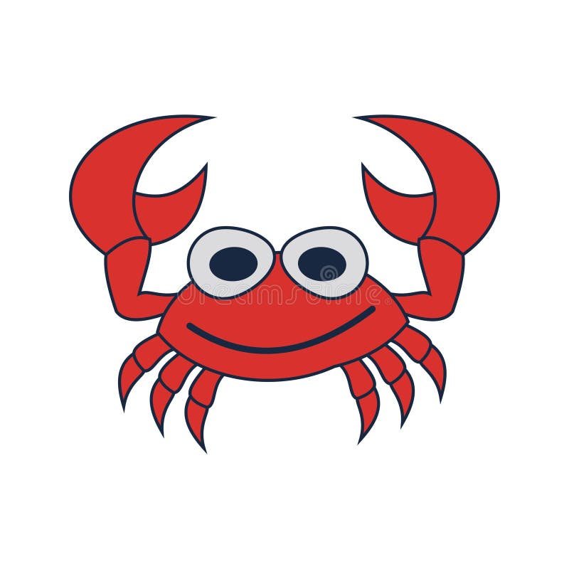 Crab Vector Illustration Design Icon Stock Vector - Illustration of ...