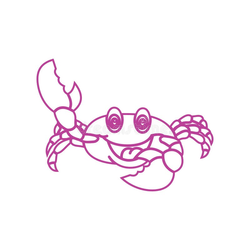Crab Vector Illustration Design Icon Stock Vector - Illustration of ...