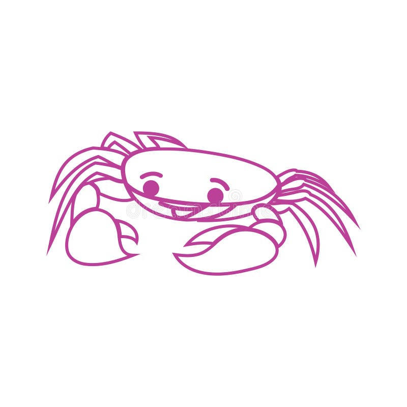 Crab Vector Illustration Design Icon Stock Vector - Illustration of ...