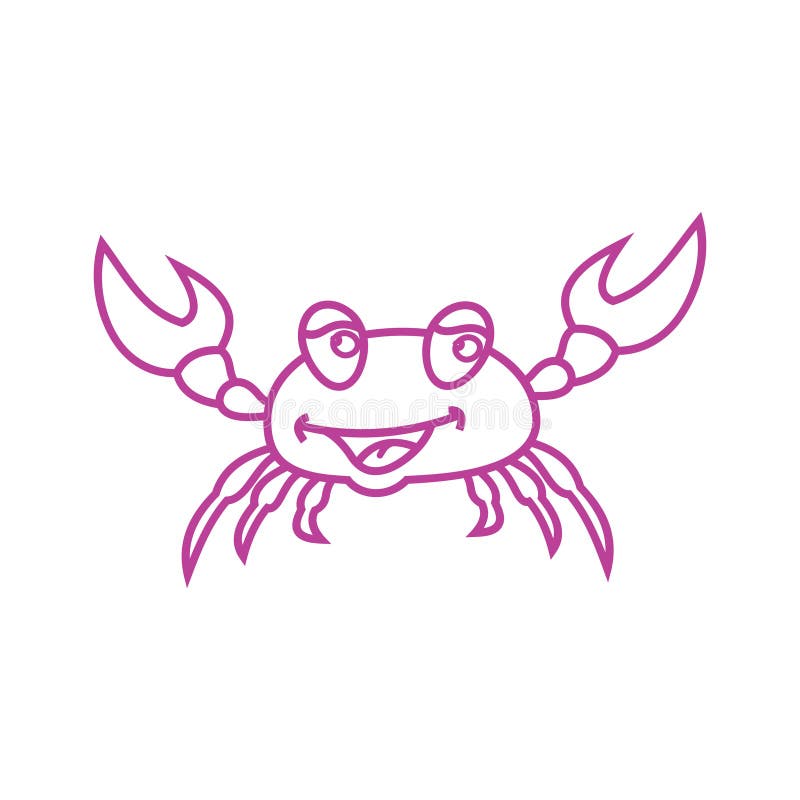 Crab Vector Illustration Design Icon Stock Vector - Illustration of ...