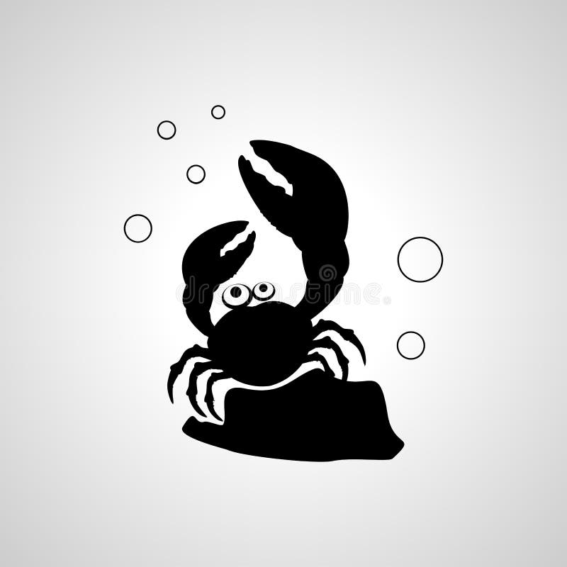 Crab Simple Icon. Crab Isolated Vector Icon Stock Illustration ...