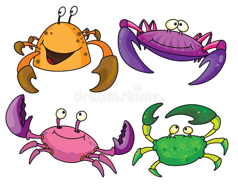 Crabs stock vector. Illustration of smile, aquatic, crabs - 14616446