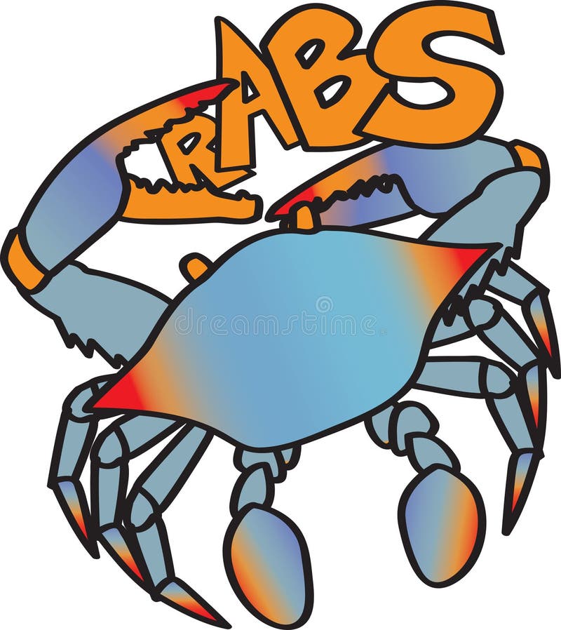 Funny crabs stock vector. Illustration of water, underwater - 14616453