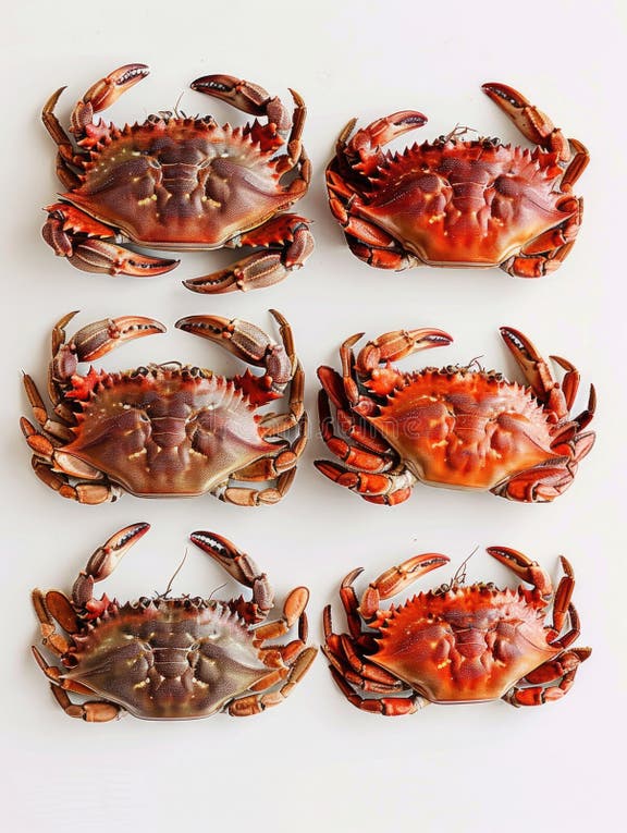 Crabs Resting on White Background Stock Image - Image of species, macro ...