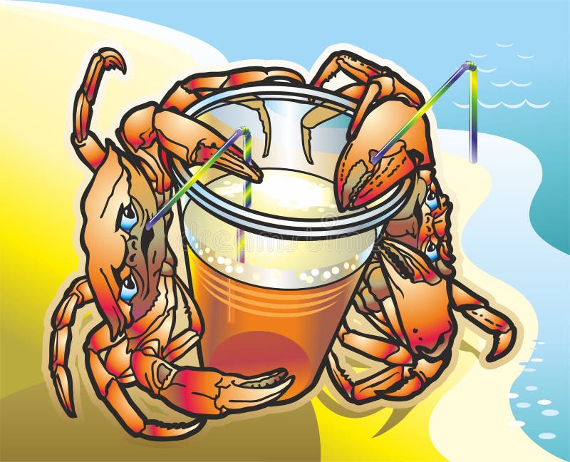 Crabs stock illustration. Illustration of container, tube - 31733577