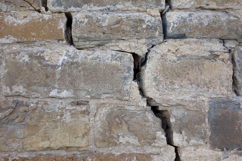 A Crack on a Big Castle Wall Stock Photo - Image of people, rock: 116752662