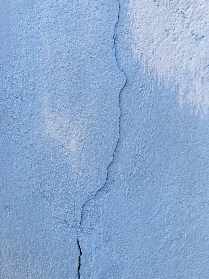 Crack Blue Cement Wall Texture Stock Image - Image of structure, color ...