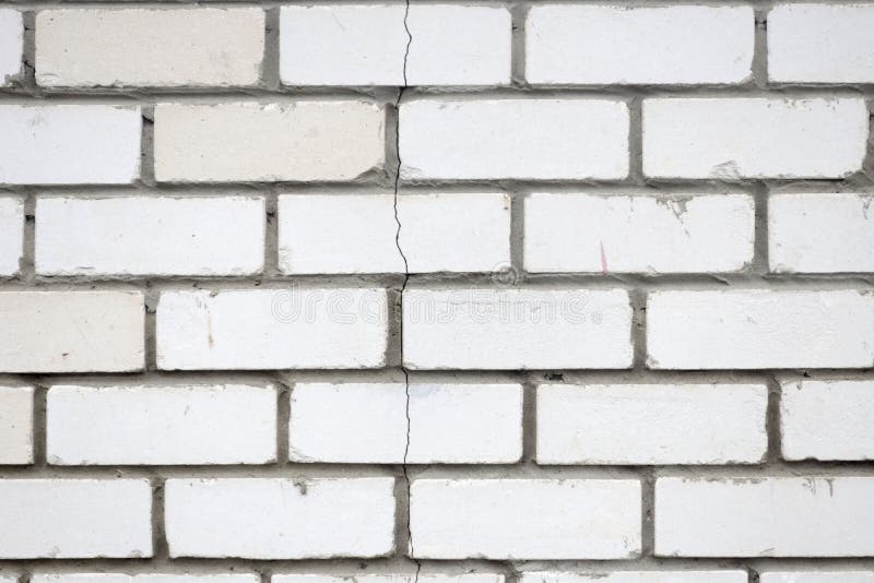 The Crack in the Brick Wall. Stone Stock Photo - Image of hole ...