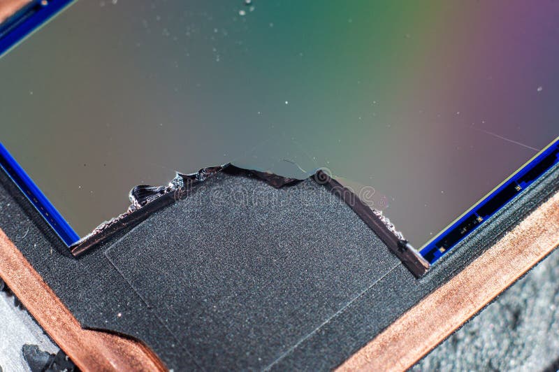 A Crack in the Camera Matrix, Close-up of a Chipped Piece of the ...