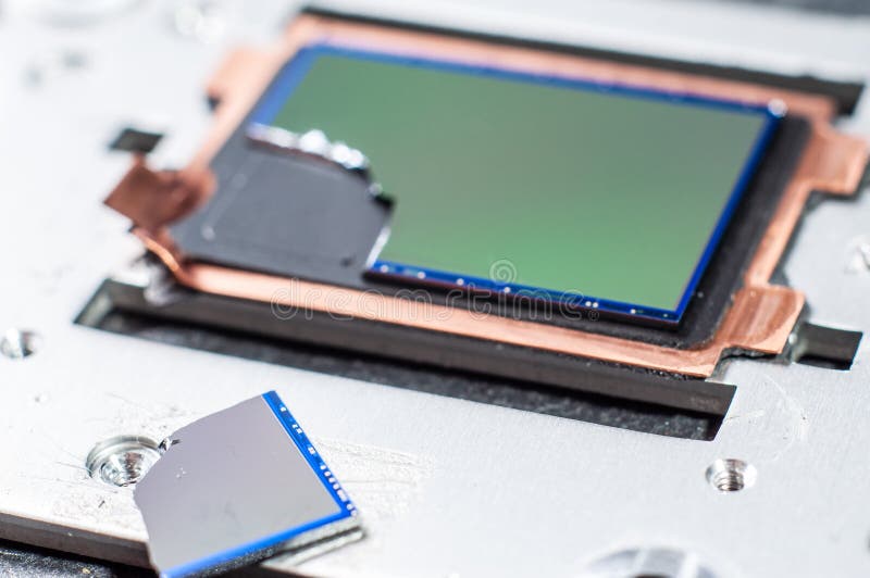 Close-up Photosensitive Element of the Camera Defect and Breakage Stock ...