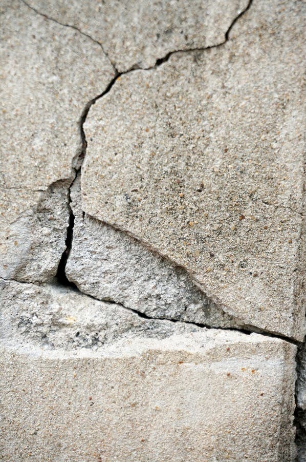 Crack Cement Concrete Wall Texture Stock Image - Image of cement ...