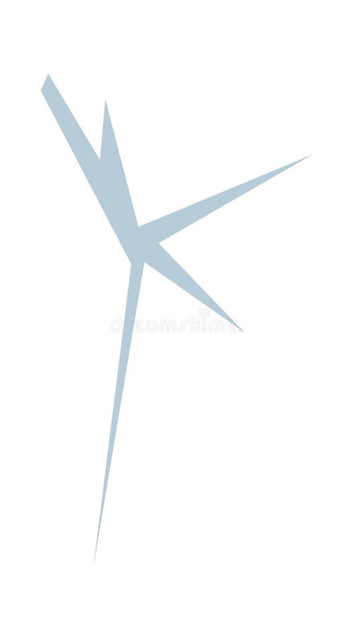 Crack Flat Illustration Curly Line on Broken Things Stock Vector ...