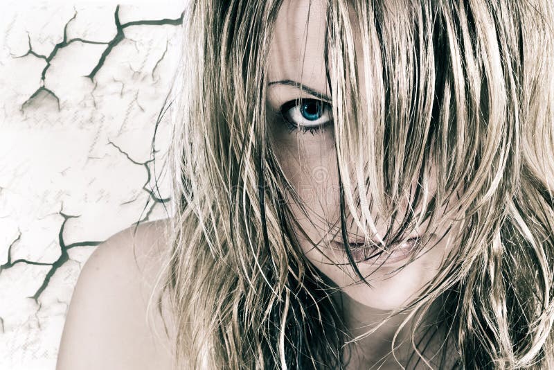 Crack girl stock image. Image of caucasian, woman, portrait - 7864561