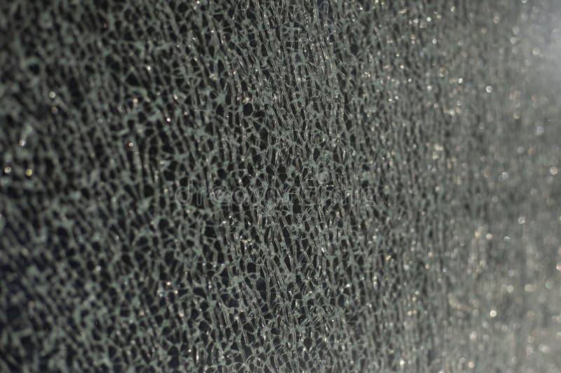 Crack on the Glass. Small Cracks on the Surface Stock Photo - Image of ...