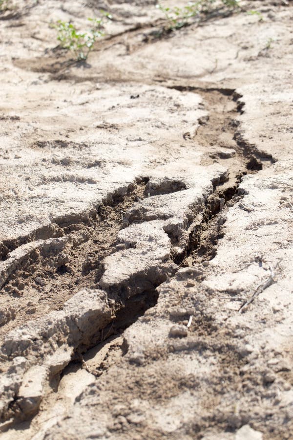 Crack in the Ground Outdoors Stock Photo - Image of ground, split ...