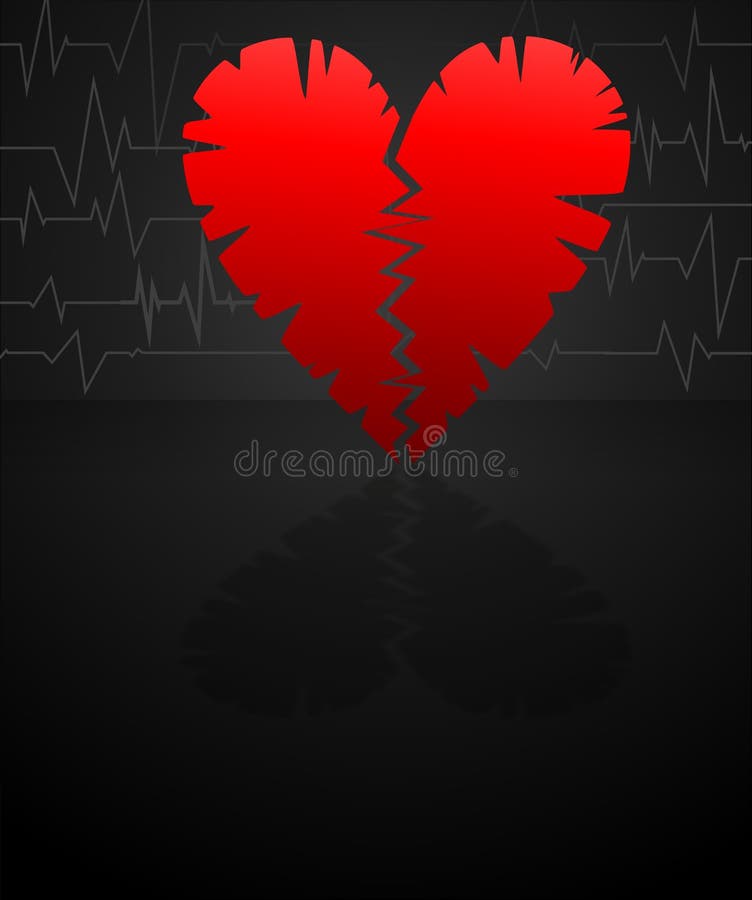 Broken hart stock vector. Illustration of person, sorry - 41471169