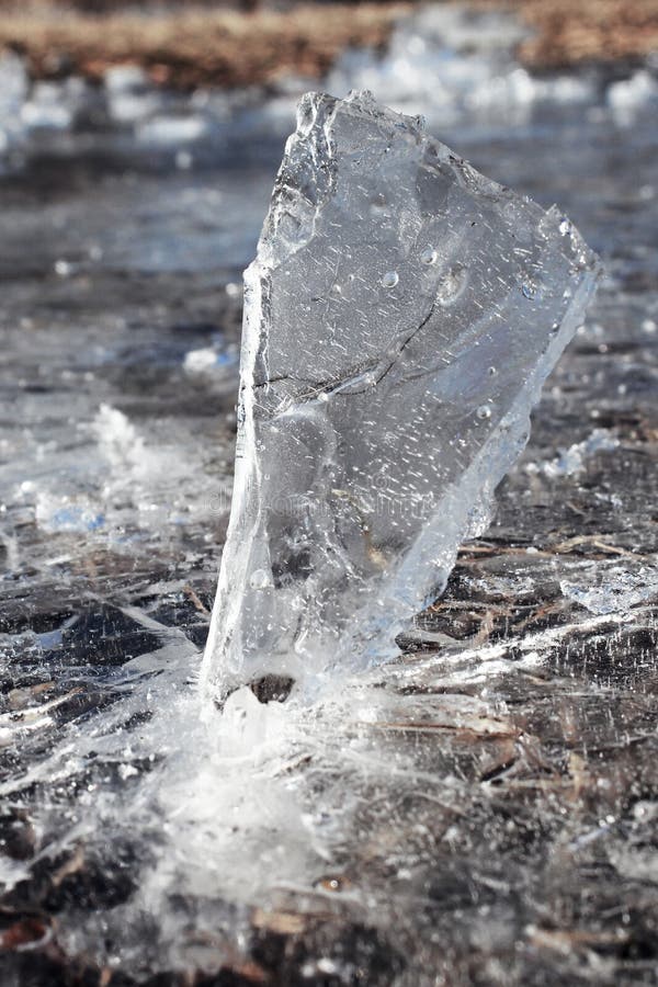Crack on ice stock photo. Image of frozen, natural, crystal - 23232236