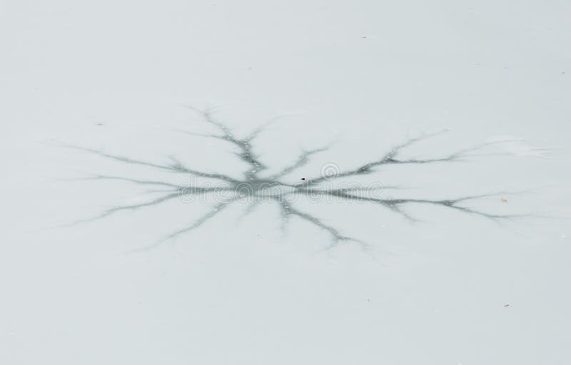 Crack on ice stock photo. Image of strange, danger, frozen - 3713978