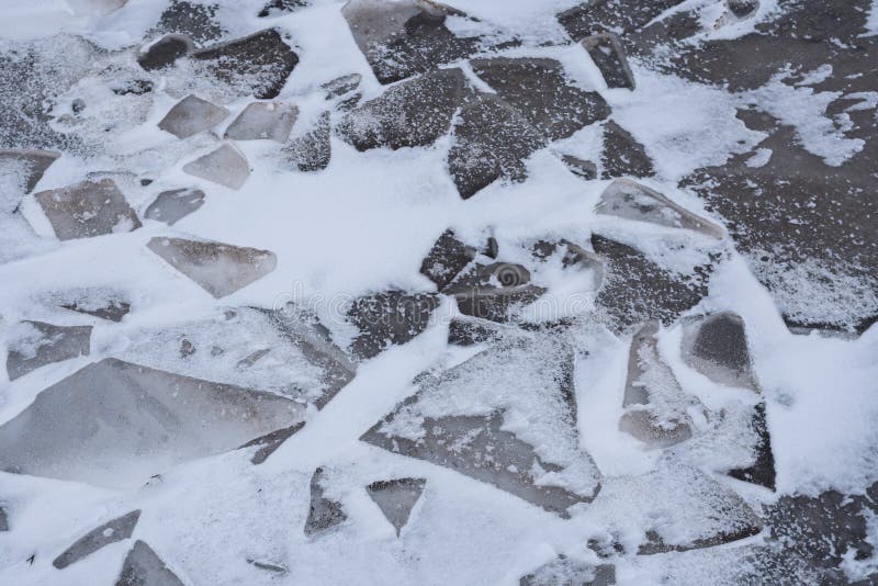 Crack in Ice. Extremal Cracks on Ice Stock Image - Image of design ...
