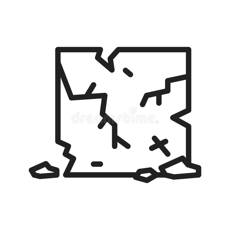 Crack icon vector image. stock vector. Illustration of design - 312592033