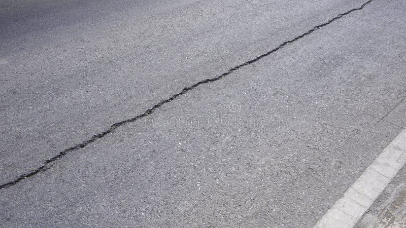 Crack Line Texture on Surface of the Old Asphalt Road Background in ...