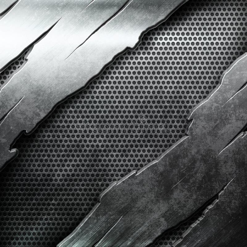 Crack Metal Background Template Stock Illustration - Illustration of ...