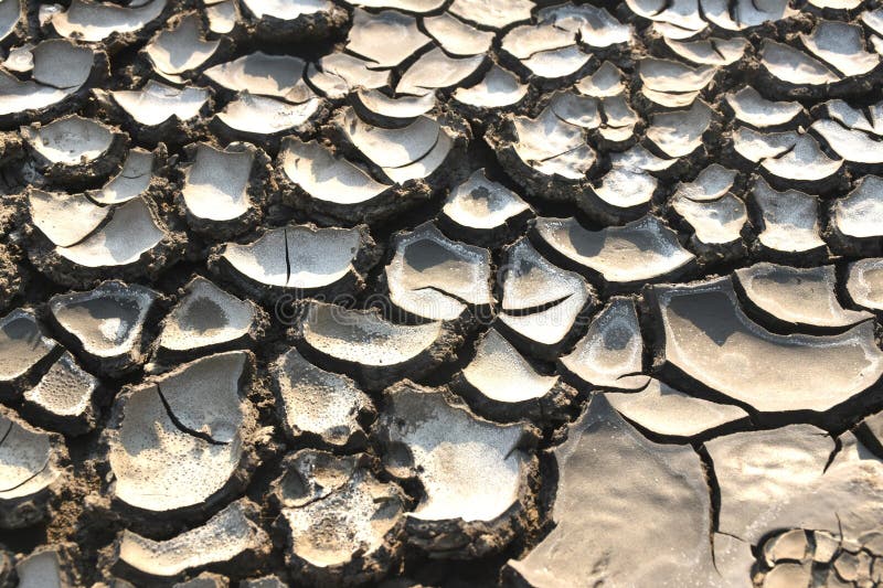 Crack Paddy Field on Ground in Dry Season Stock Image - Image of ...