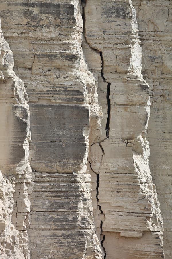 Crack Rock on the Coast of Cyprus Stock Image - Image of mediterranean ...