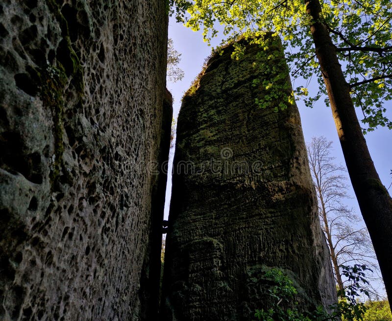 Crack Rock Lets Light Shape Stock Photos - Free & Royalty-Free Stock ...