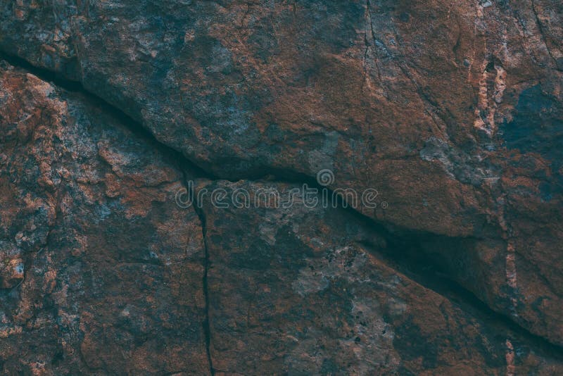 Crack in the Rock on Mountain. Stock Image - Image of grey, surface ...