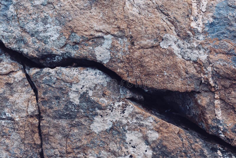 Crack in the Rock on Mountain Rustic Style. Stock Photo - Image of ...
