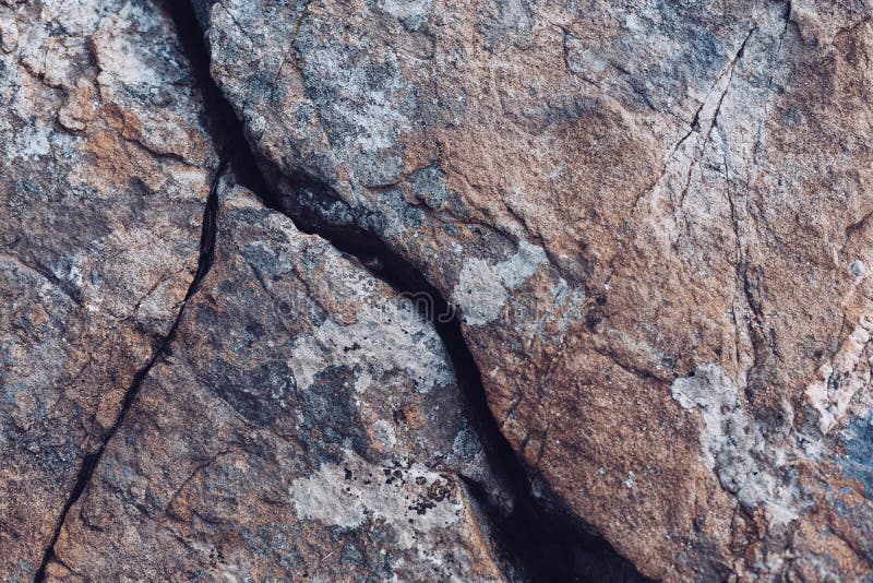 Crack in the Rock on Mountain Rustic Style. Stock Photo - Image of ...