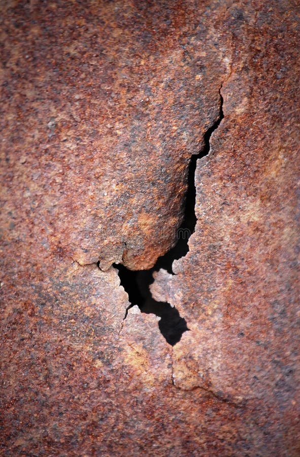 Crack at rusty metal plate stock photo. Image of grim - 22899864