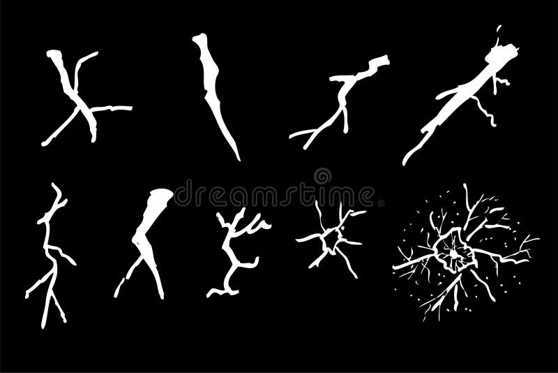 Crack - Sketch - Set 05A stock illustration. Illustration of ground ...