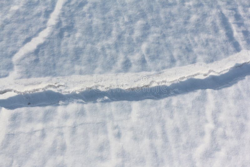 Crack on the Snow River in the Spring Stock Photo - Image of closeup ...