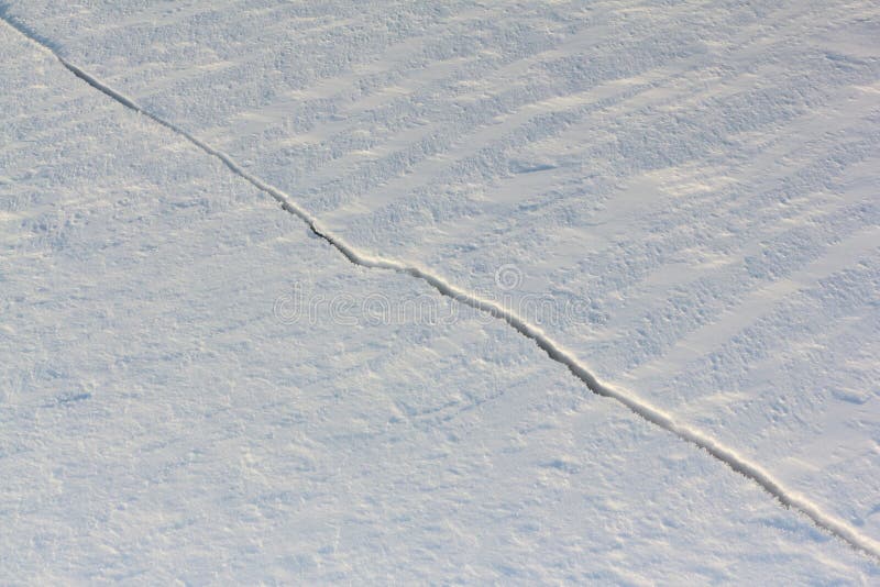 Crack on the snow river stock image. Image of frost, river - 85201281