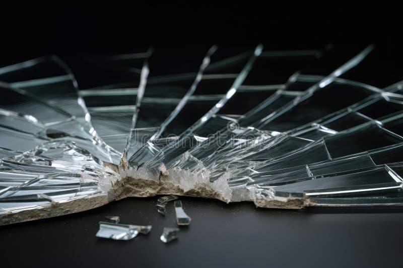 Crack Spreading on Smooth Surface of a Glass Plate, with Fracture Lines ...