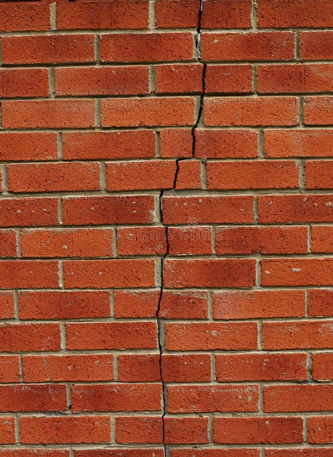Crack in a Wall stock image. Image of damage, disaster - 14060143