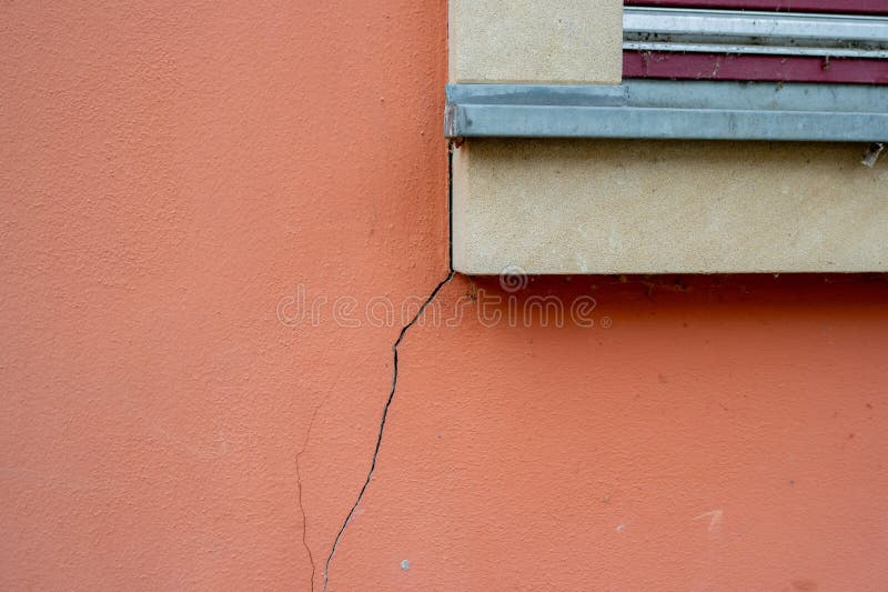 Crack in a Wall Construction Defects Symbol Stock Image - Image of ...