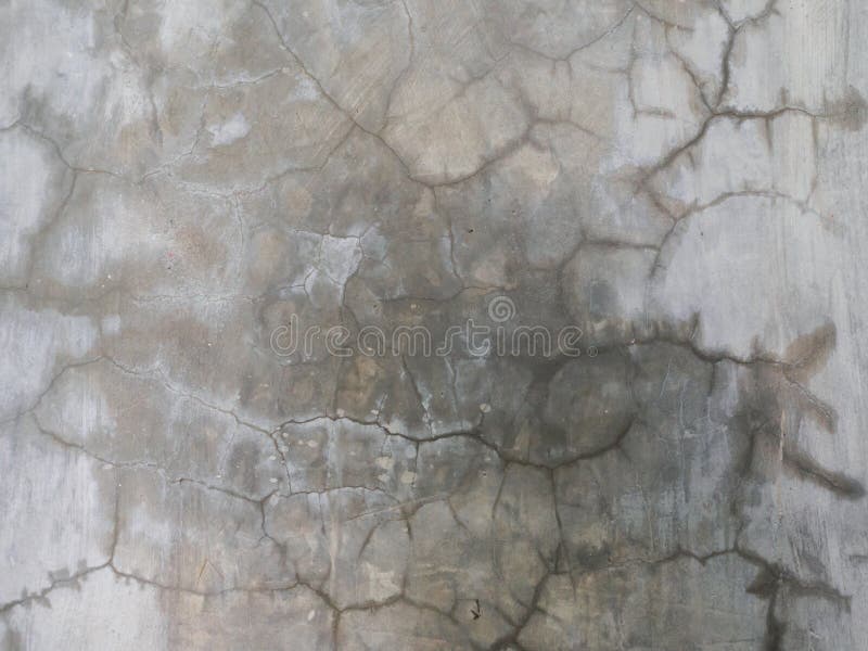 Crack Wall,old Broken Gray Cement Texture Background. Stock Photo ...