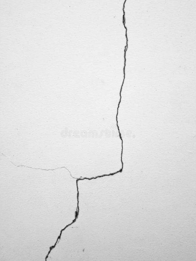 Crack on White Wall Background Stock Photo - Image of concept ...