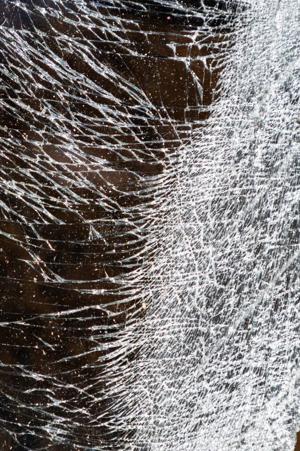 Cracked and Abstract Glass Texture. Transparent Material Backdrop ...