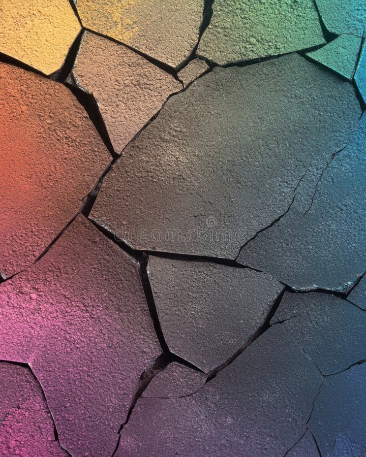 Cracked Abstract Seamless Pattern Background in Vector Stock Vector ...