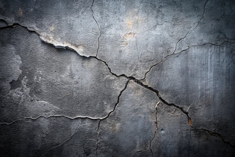 Cracked and Aesthetic Dark Gray Wall Background Stock Illustration ...