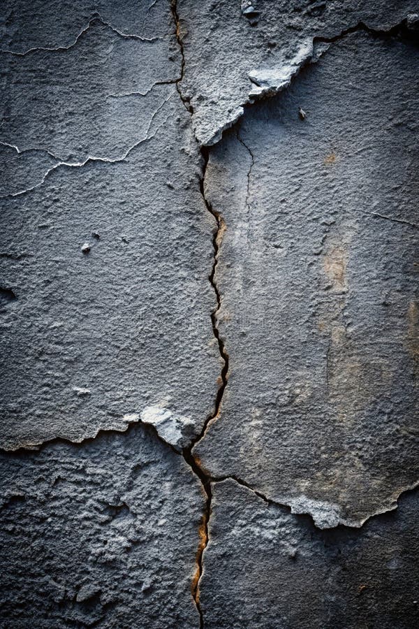 Cracked and Aesthetic Dark Gray Wall Background Stock Illustration ...