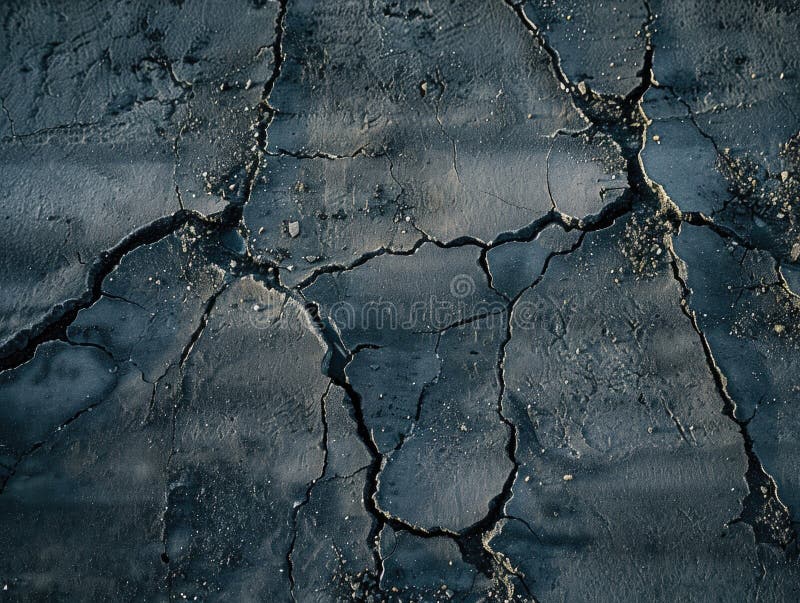 Cracked Asphalt Road stock image. Image of construction - 362201929