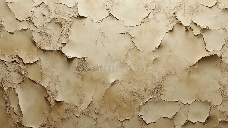 Cracked Beige Textured Wall Surface Stock Illustration - Illustration ...